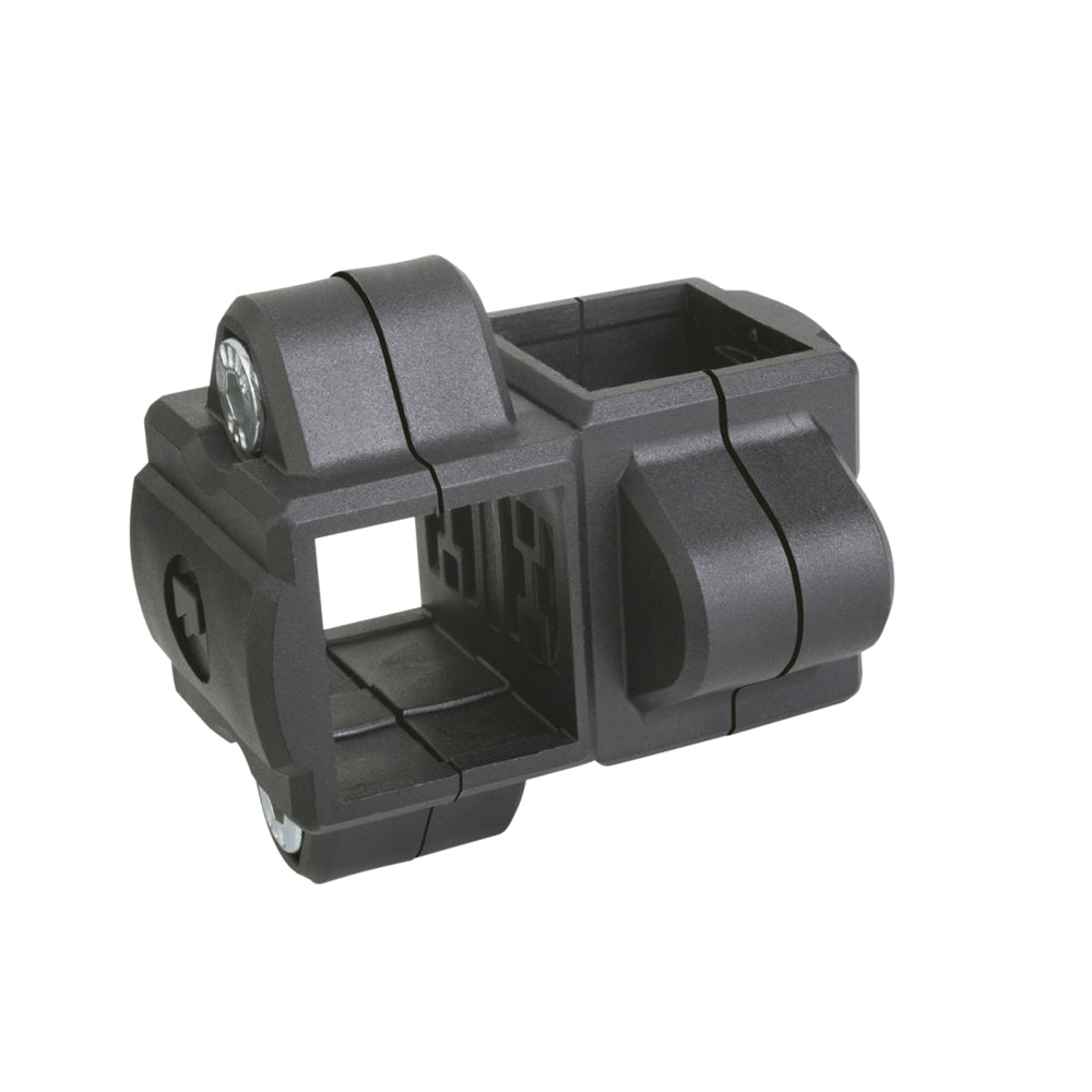 Kipp Square Tube Clamp (30mm Pipe, Cross, Thermoplastic) — Shopena Supply